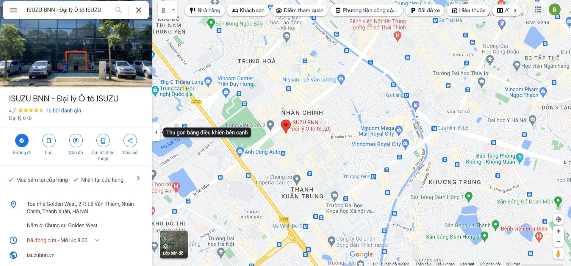 Isuzu D Square BNN - Hà Nội: Giới thiệu đại lý, chỉ đường, hình ảnh chi ...
