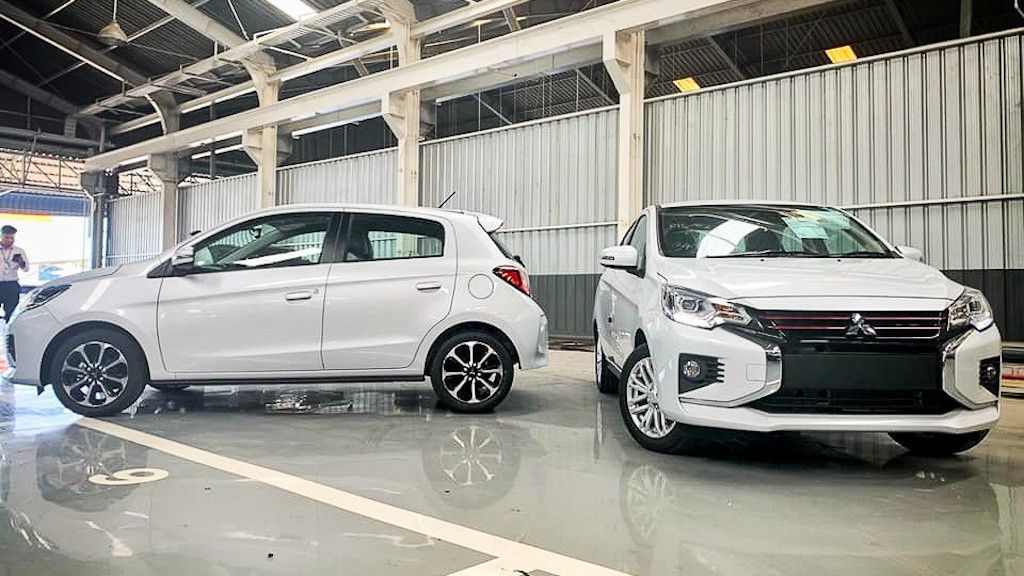 Ảnh thực tế Mitsubishi Mirage và Attrage 2020